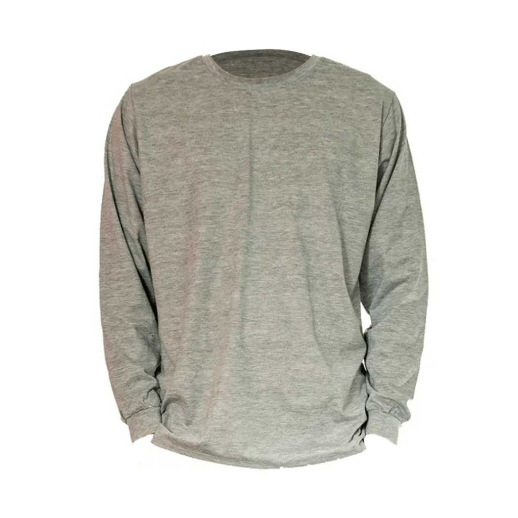 CAMISETA MANGA LONGA MALHA PV CINZA MESCLA - UNIFRAN